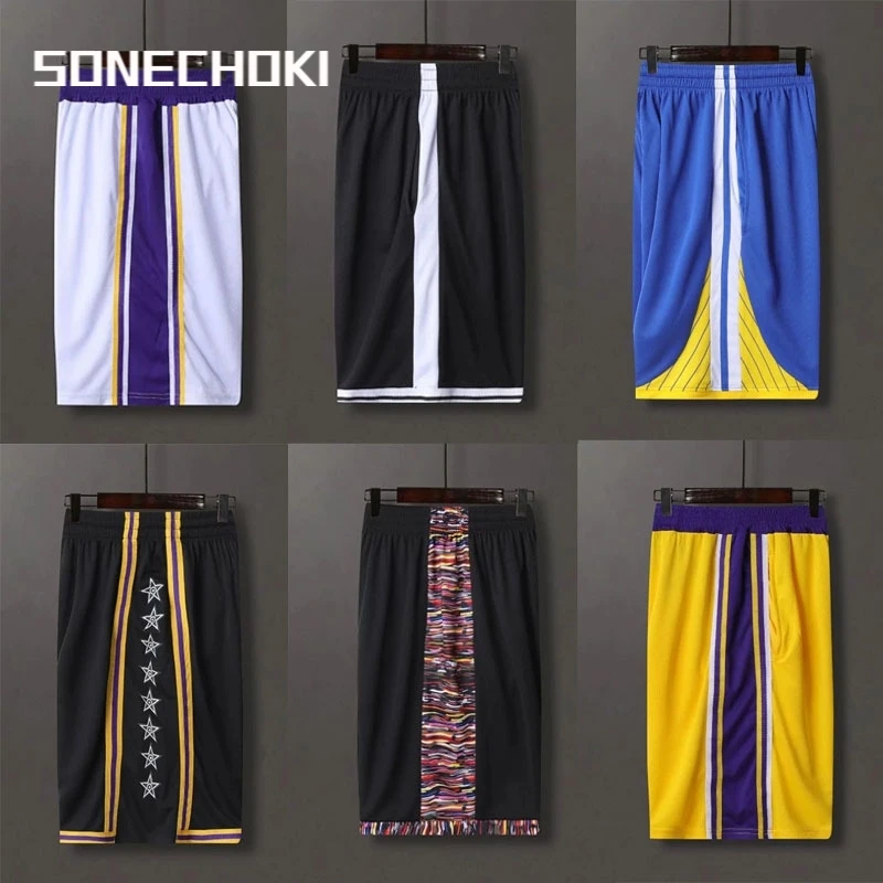 SONECHOKI-Basketball-Shorts-Men-Color-Patchwork-Loose-Running-Sport-Gym-Mesh-Breathable-Fitness ...