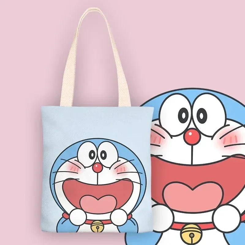 Doraemon Animation Canvas Bag women One Shoulder bag Simple children ...