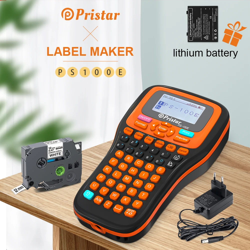 Portable Label Printer Wireless Label Maker Ps100e Industrial Labeling ...