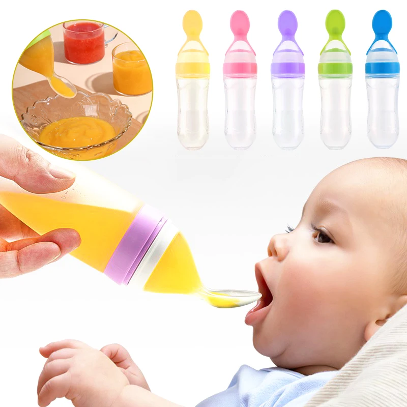 Baby Spoon Bottle Feeder Dropper Silicone Spoons for Feeding Medicine ...