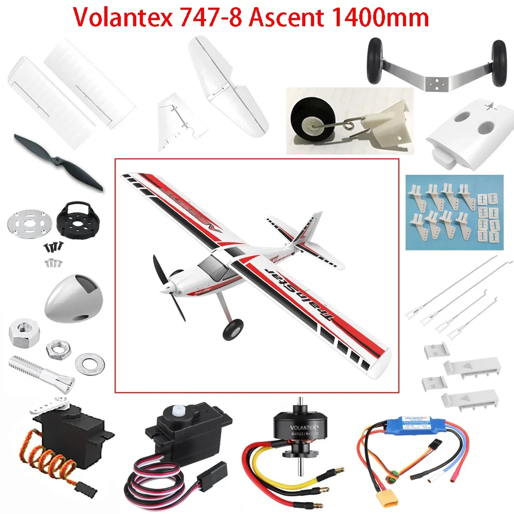 Volantex 747-8 Ascent 1400mm RC Airplane parts: Propeller Servo horns ...