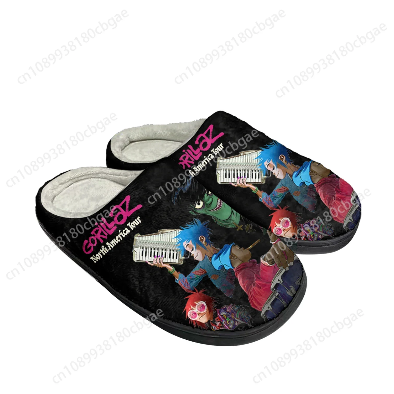 Gorillaz-Virtual-Rock-Band-Fashion-Home-Cotton-Custom-Slippers-Mens ...