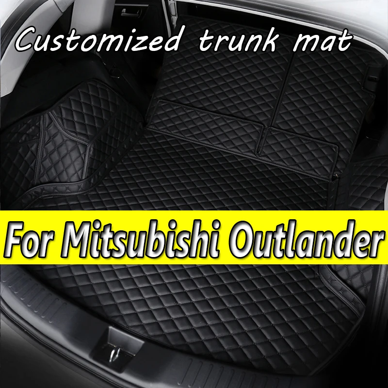 Car Rear Trunk Mats For Mitsubishi Outlander PHEV GN 2022 2023 2024 ...