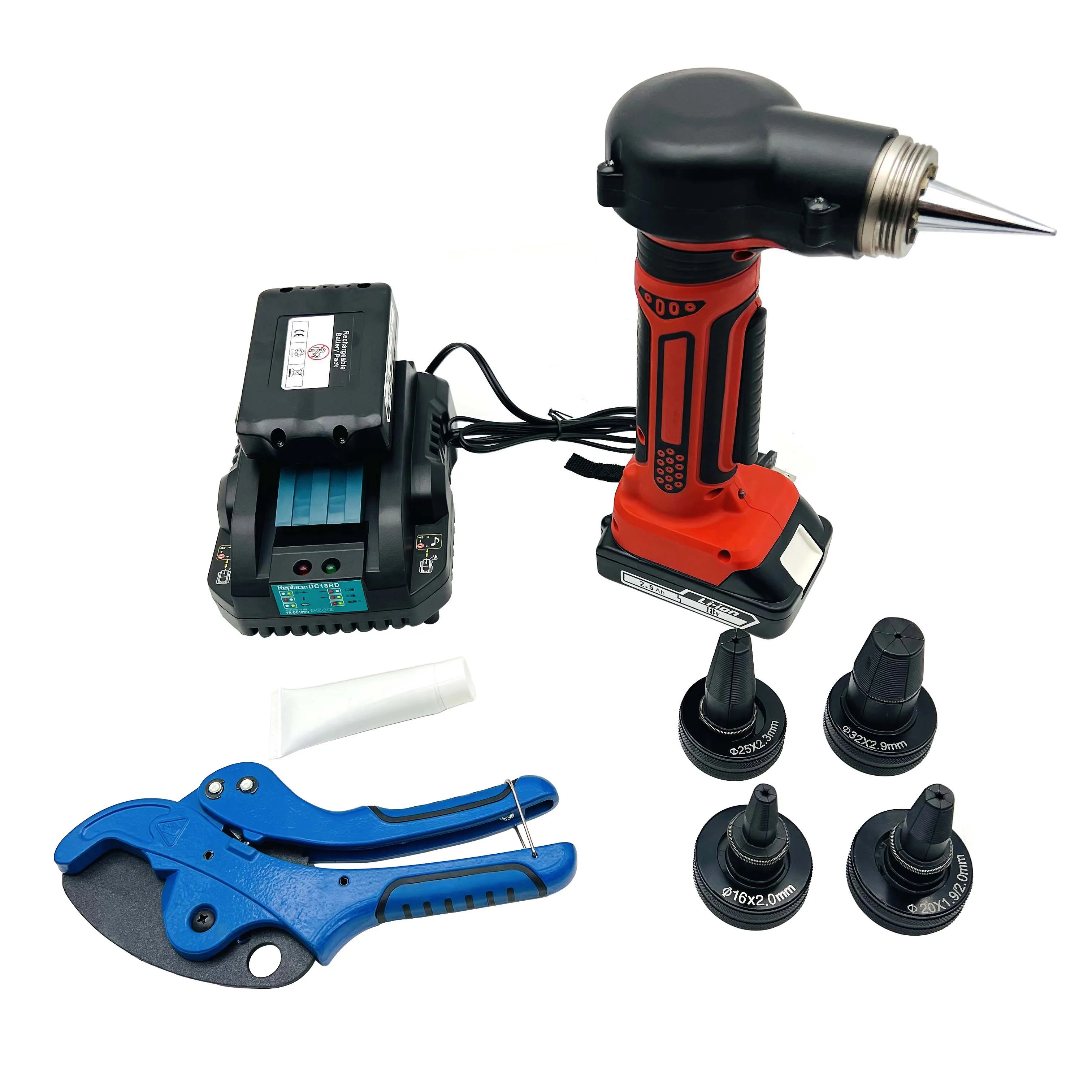 무선 PEX 파이프 튜브 확장기 16,20,25,32mm, 무선 PEX 파이프 연장 배터리, ProPEX 확장 도구