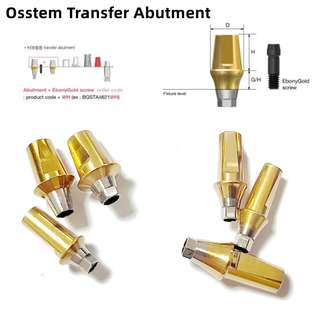 5PcsTransfer abutment OSSTEM Dental Implant Healing Caps Abutment ...
