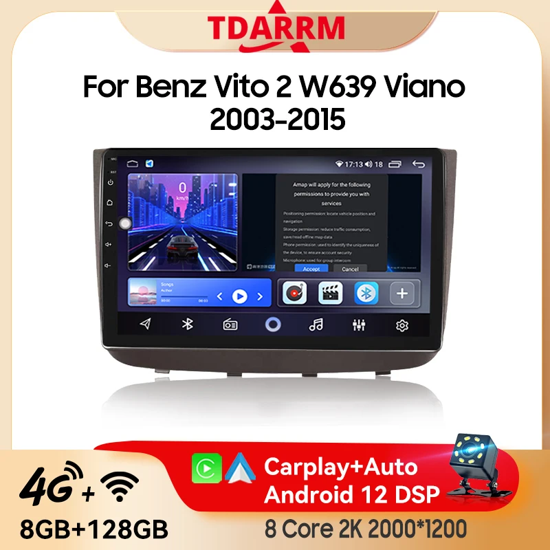 Android-13-For-For-Benz-Vito-2-W639-Viano-2003-2015-Car-AutoRadio ...