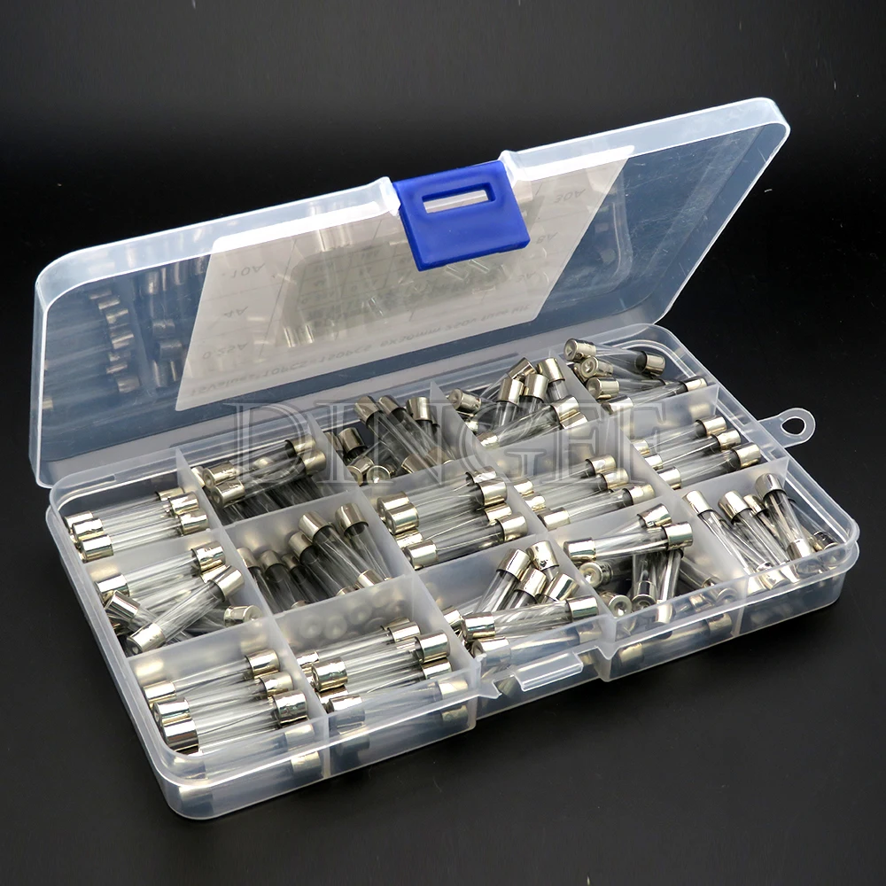 150PCS-15Values-6-30-Glass-Tube-Fuses-Car-Glass-Tube-Fuses-Assorted-Kit ...