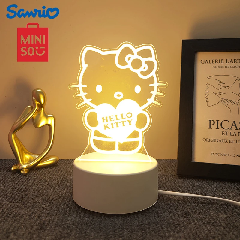 MINISO-Senrio-My-Melody-Night-Light-Lamp-Cartoon-Cinnamoroll-Glow ...