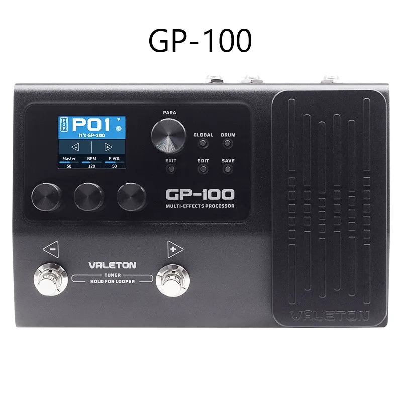 Valeton-GP-100-Multi-Guitar-Effects-Processor-140-Effects-Looper-HD-digital-Modeling-System ...