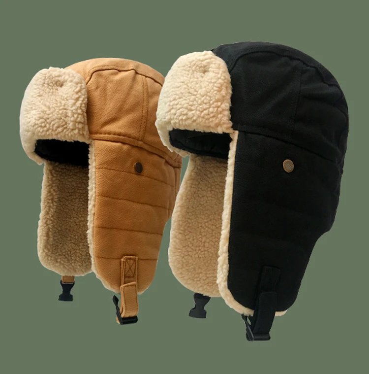 Men-Winter-Pilot-Earflap-Hat-Windproof-Warm-Bomber-Lei-Feng-Caps ...