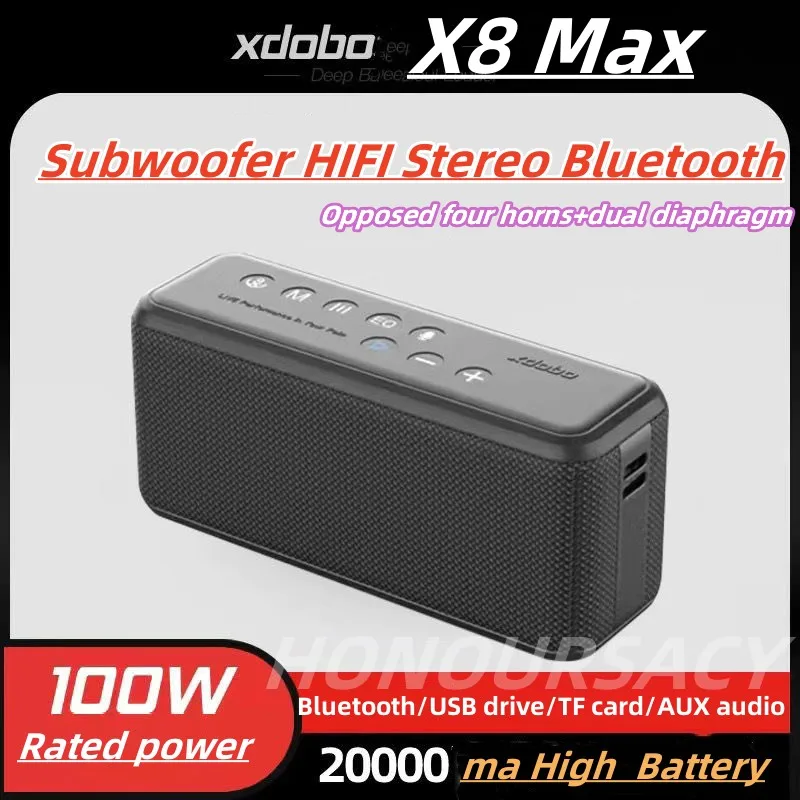 XDOBO X8 Max 100W Ultra-high Power Outdoor Portable Desktop Bluetooth ...