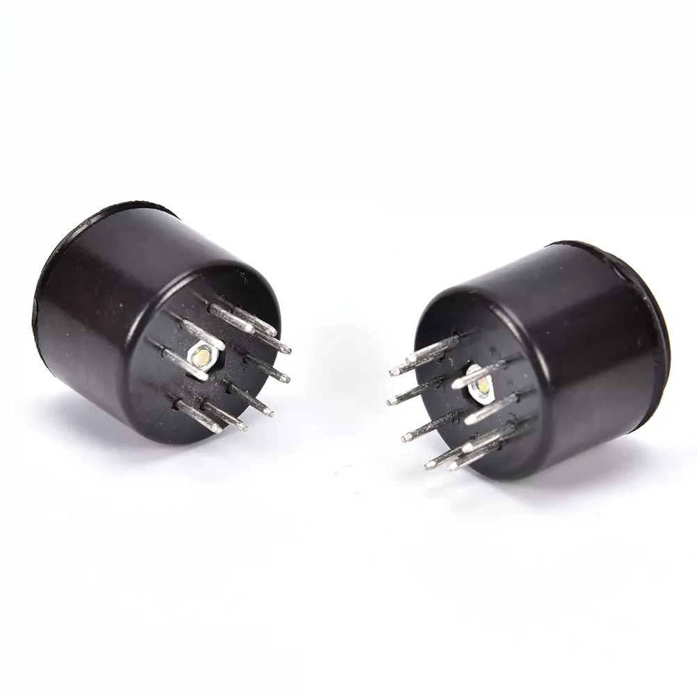 Black Electrical Plugs Sockets 9 Pin 1500V Bakelite Vacuum Tube Socket ...