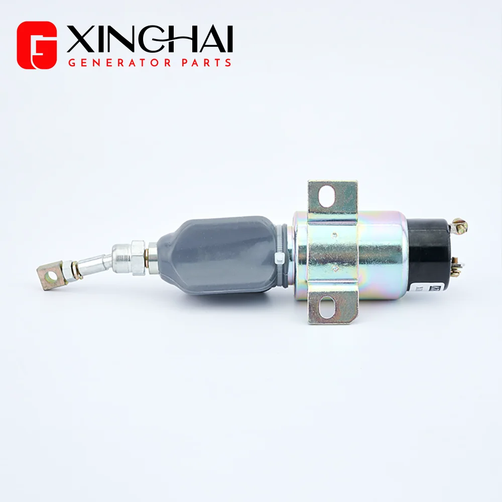 12v 24V Diesel Generator Set Engine Stop Solenoid Valve Excavator ...