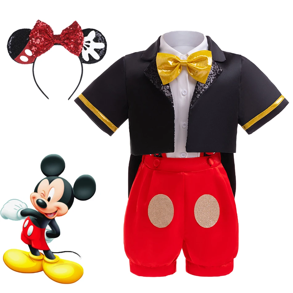 Disney-Mickey-Mouse-Cosplay-Costume-Kid-Halloween-Cosplay-Dress-Up ...