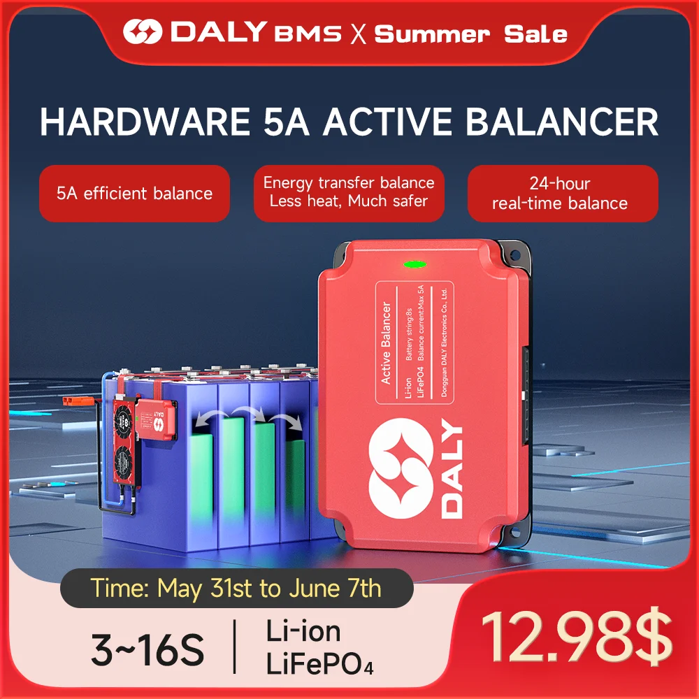 Daly-BMS-5A-Balancing-Board-18650-Active-Equalizer-Balancer-Lifepo4-3S ...