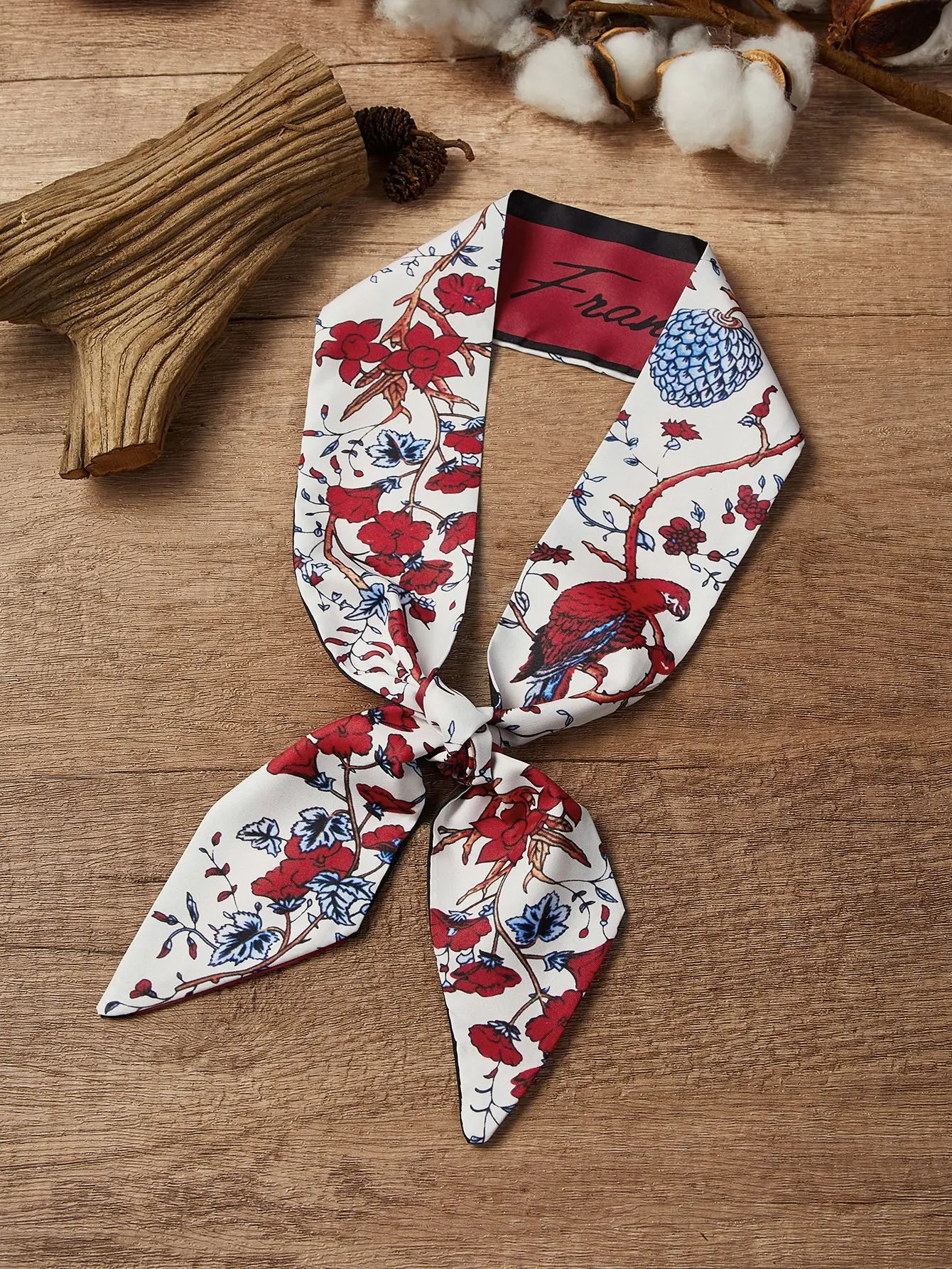 NEW-Fashion-Print-Hair-Ribbon-Scarf-Women-Neck-Tie-Bag-Scarfs-Satin ...