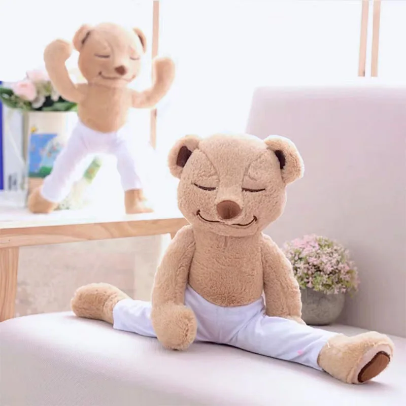 1-3pcs-Cute-Ins-Yoga-Bear-Teddy-Bear-Creative-Hundreds-Of-Shapes-Dolls ...
