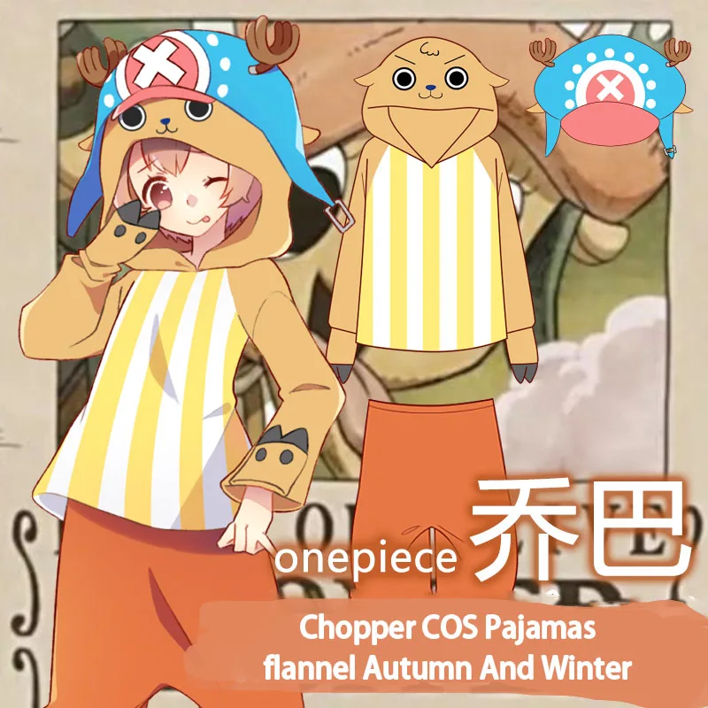 One-Piece-Tony-Tony-Chopper-COS-Pajamas-Flannel-Autumn-and-Winter ...