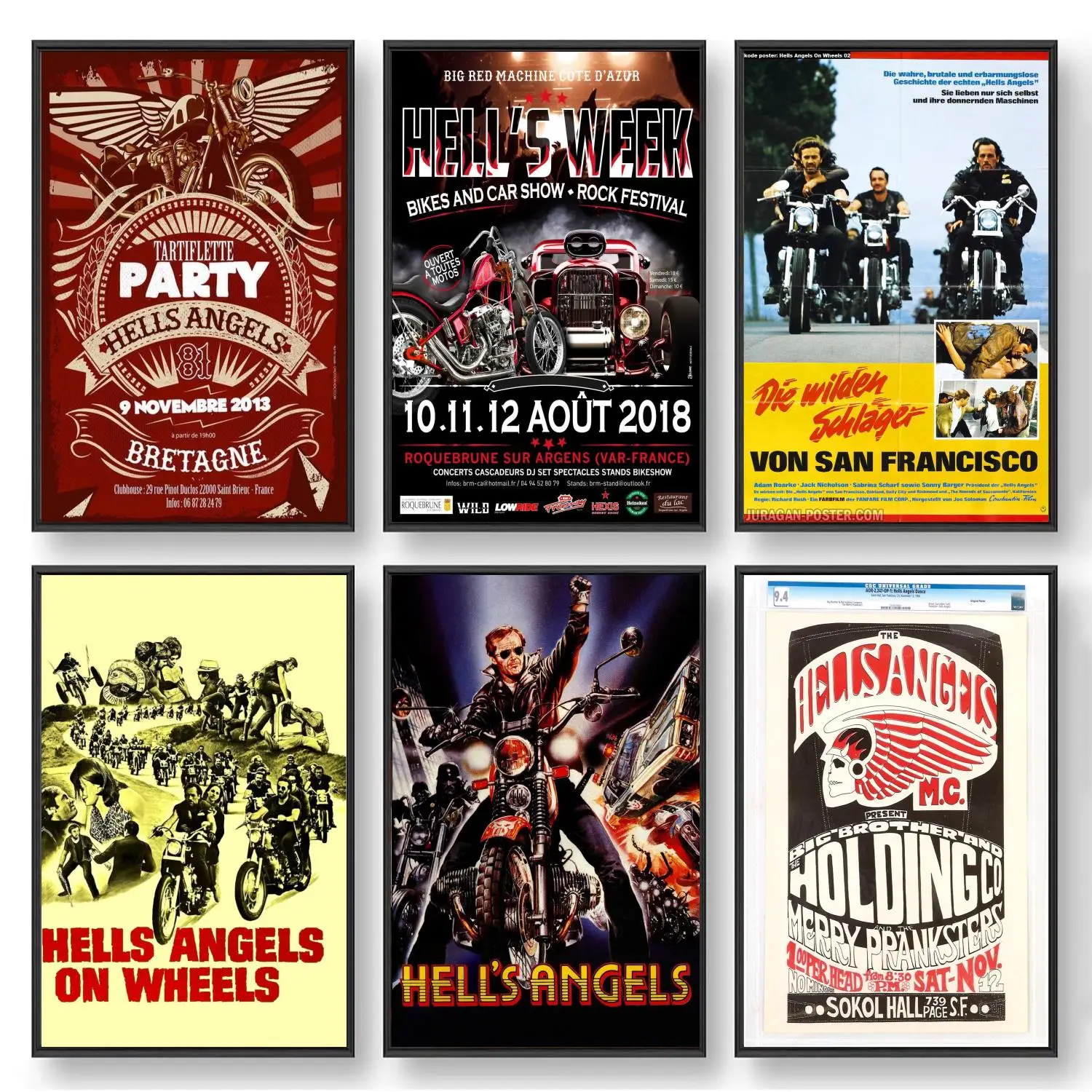 hells-angels-Poster-Decorative-Painting-Canvas-Poster-Wall-Art-Living ...