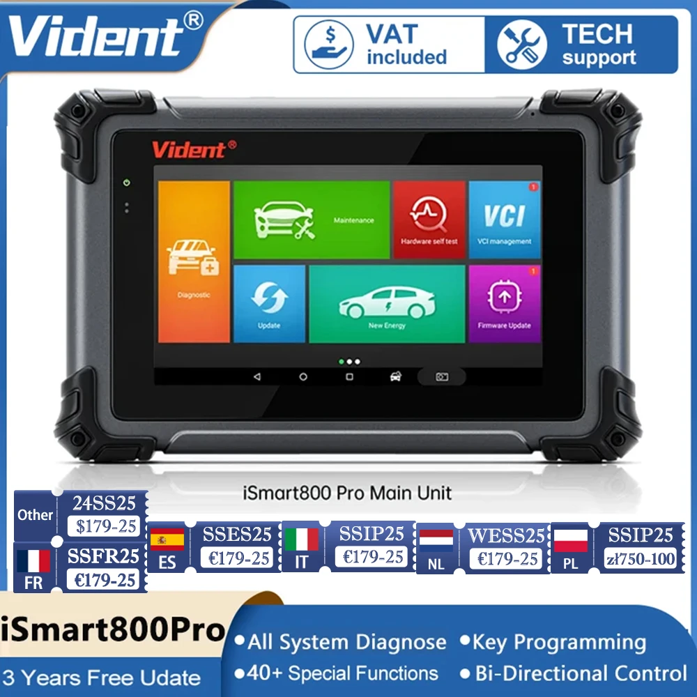 Vident-Ismart800-Pro-Obd2-Scanner-Volledig-Systeem-Diagnostische-Tools ...
