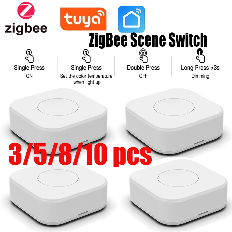 Tuya-ZigBee-Smart-Scene-Switch-Wireless-Mini-Switches-Multi-Scene-Linkage-One-Touch-Control ...