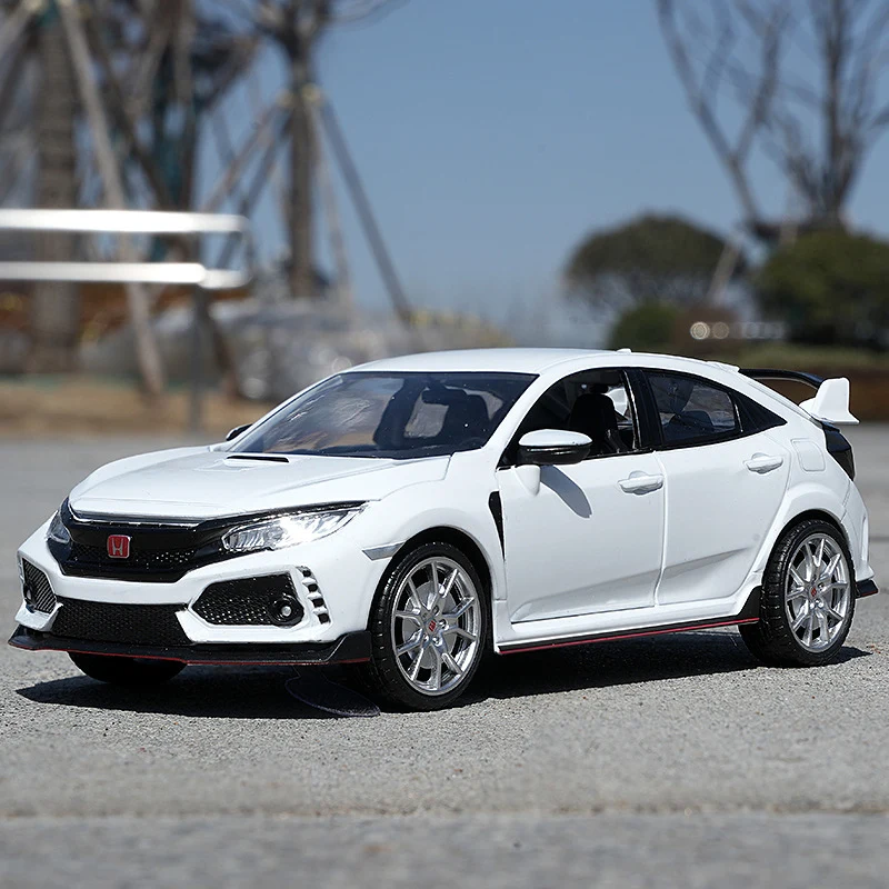 1-24-HONDA-CIVIC-TYPE-R-Alloy-Sports-Car-Model-Diecast-Toy-Vehicle ...