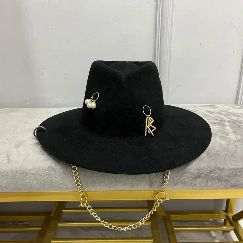 Autumn-and-Winter-Fedora-Chain-Top-Hat-RB-Hat-Women-s-Chain-Felt-Hat-Jazz-Top.jpg