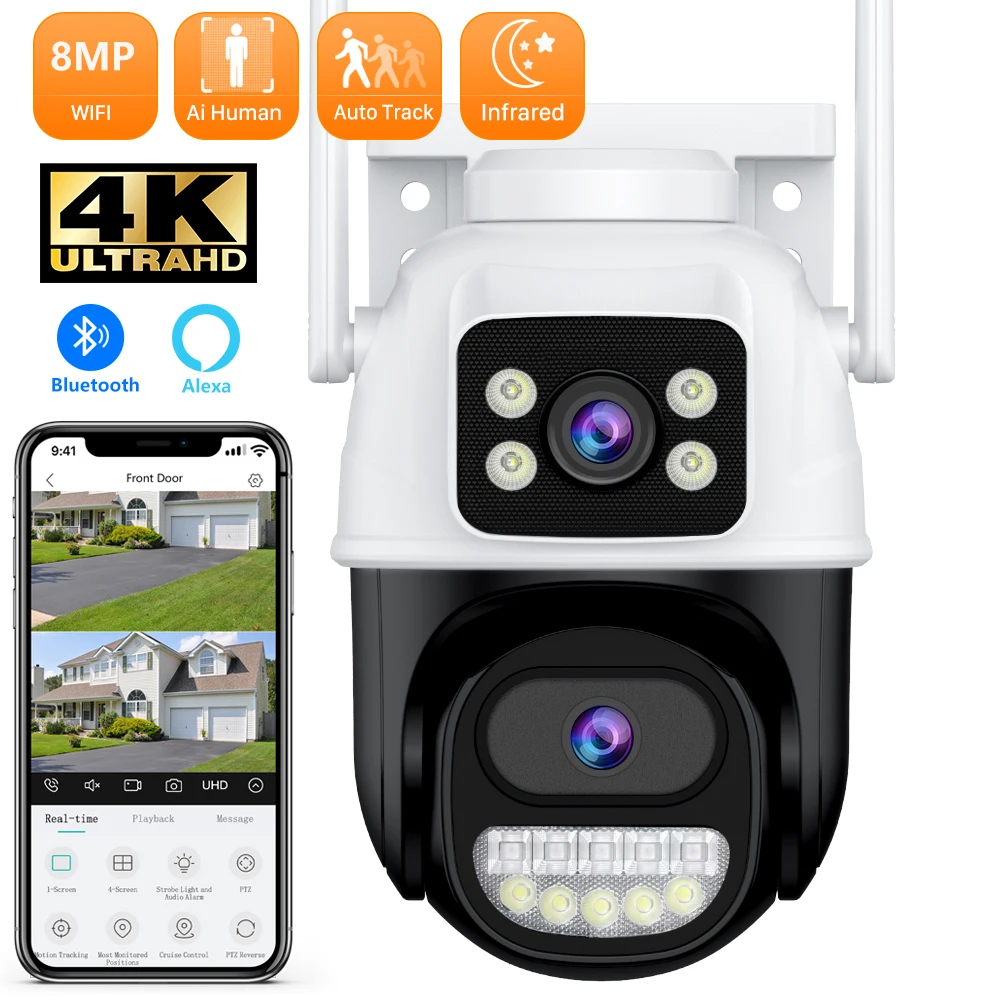8MP-Dual-Screen-PTZ-Wifi-Surveillance-AI-Human-Detect-Camera-Bluetooth ...