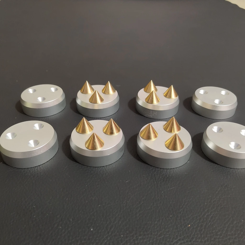 New Upgrade Audiophile audio Shock Spikes Pad brass spikes HIFI Speaker ...