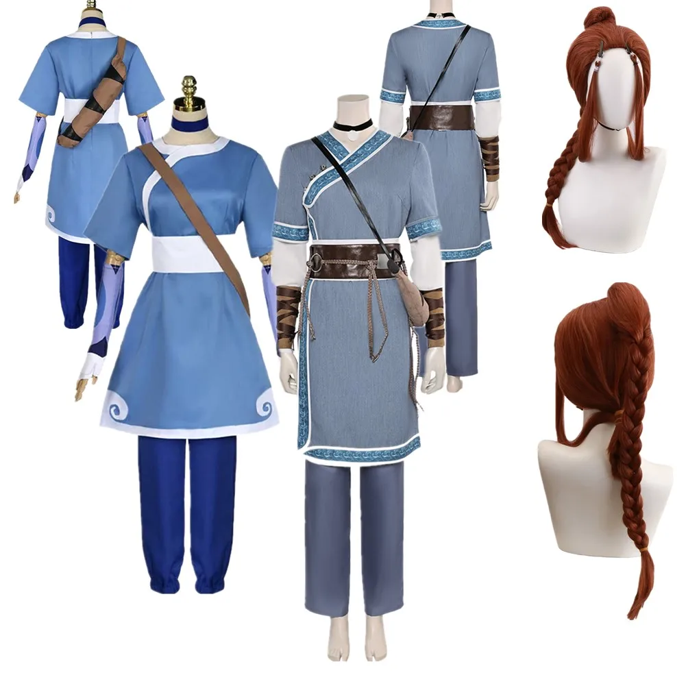 Katara Movie Avatar Cosplay Costume Uniform Top Pants Wristband The ...