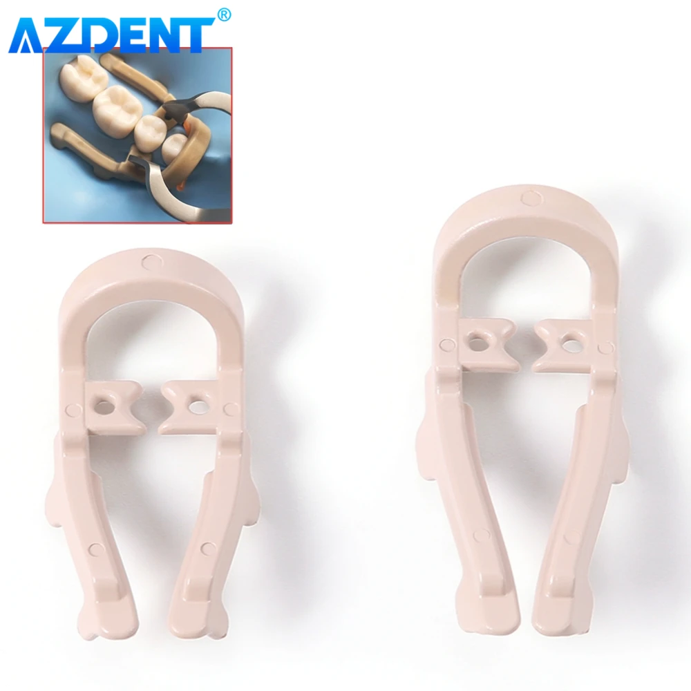 AZDENT-2PCS-Set-Dental-Dam-Rubber-Clamp-Distal-Extension-Premolar-Dam ...