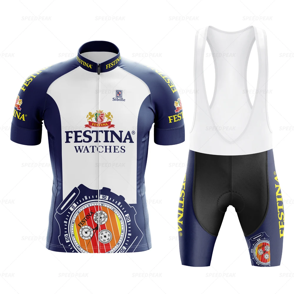 FESTINA-Conjunto-de-ropa-de-ciclismo-Retro-para-hombre-traje-de ...