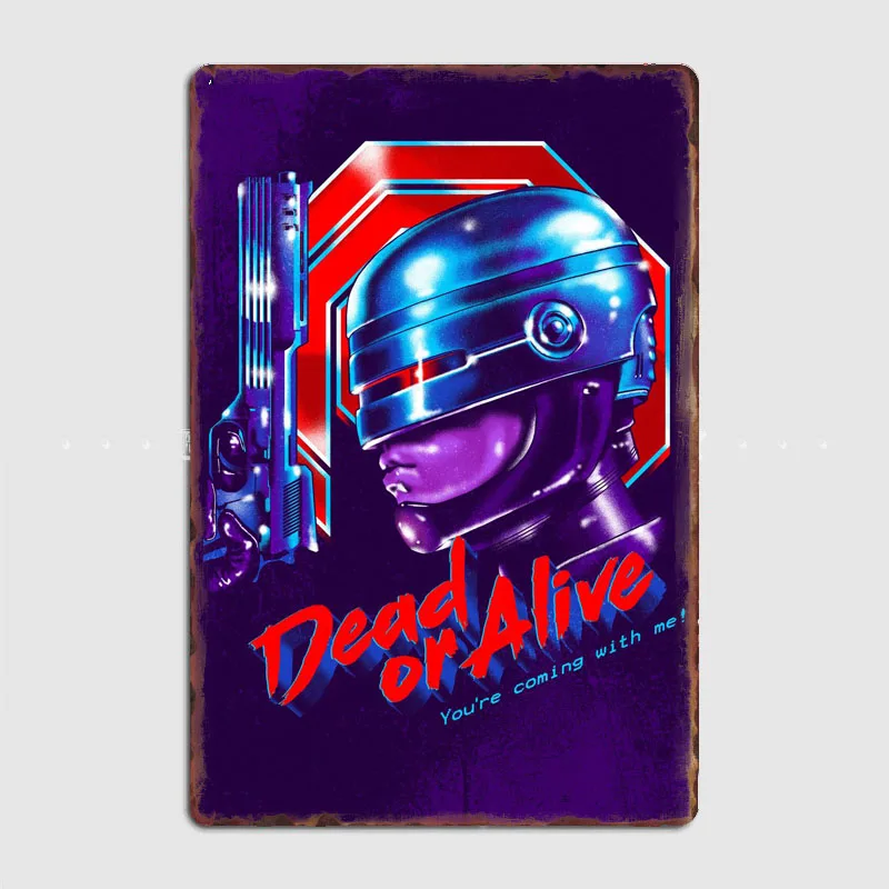 iconic Robocop from the `80s Classics Retro Movie Metal Poster Sign ...