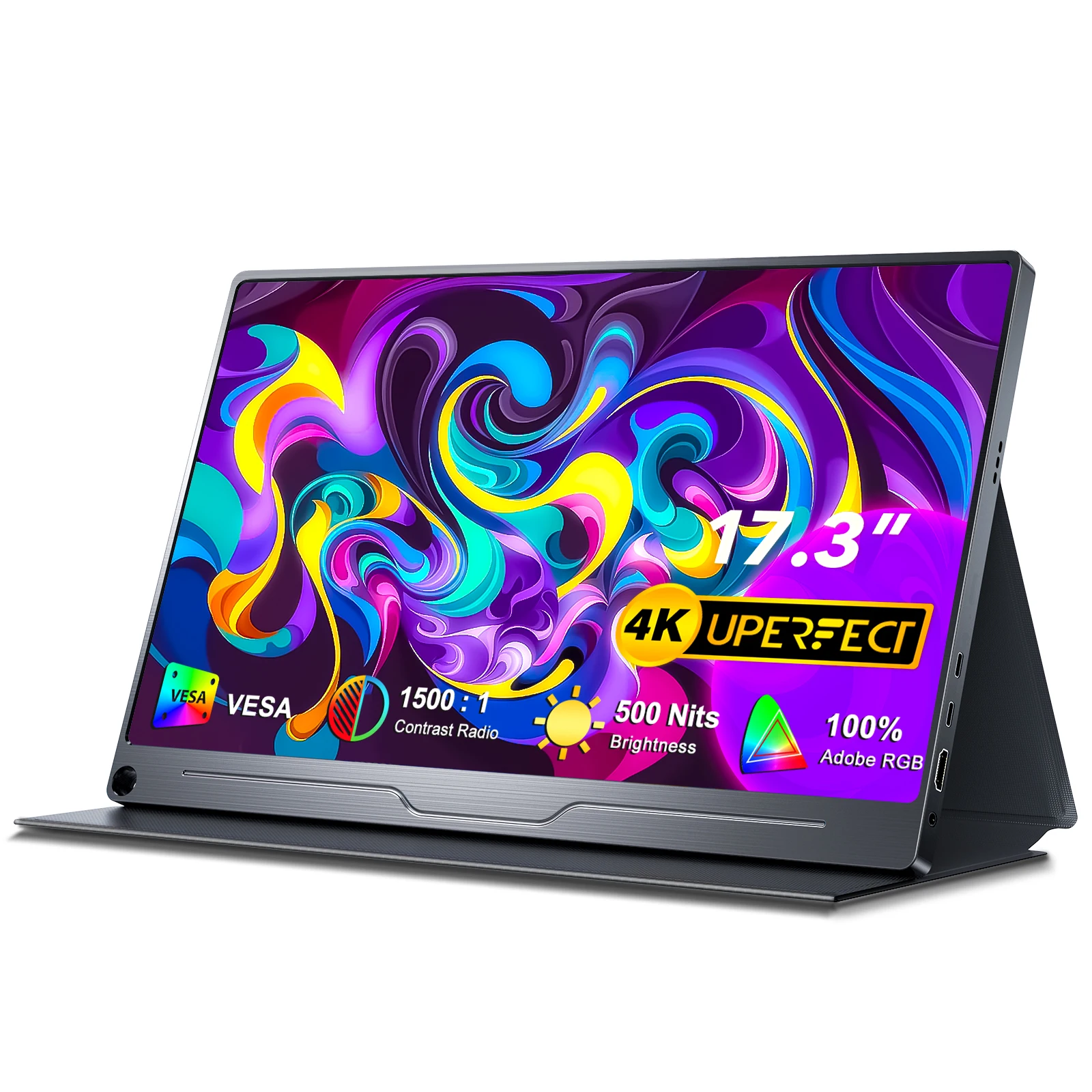 EVICIV ZEULSLAP Gaming Monitor Portátil 4K 3840*2160P 17,3 polegadas ...