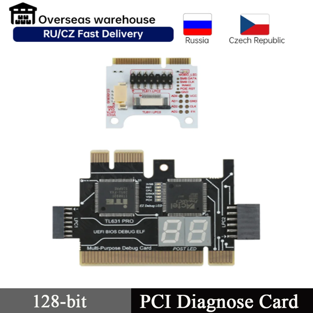 TL631 PRO Universal Laptop PCI Diagnose Card PC PCI-E Mini LPC ...