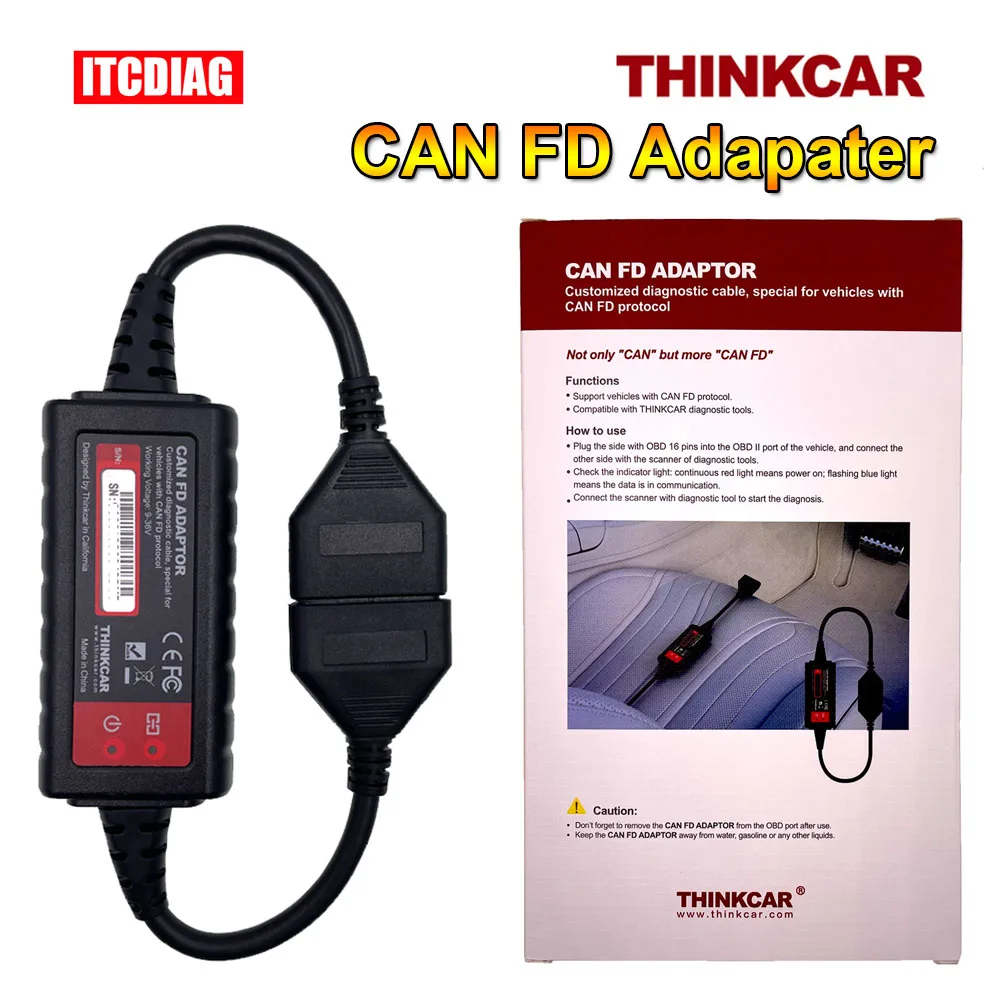 Original Thinkcar CAN FD Adapter Connector Work for Thinktool Scanner ...