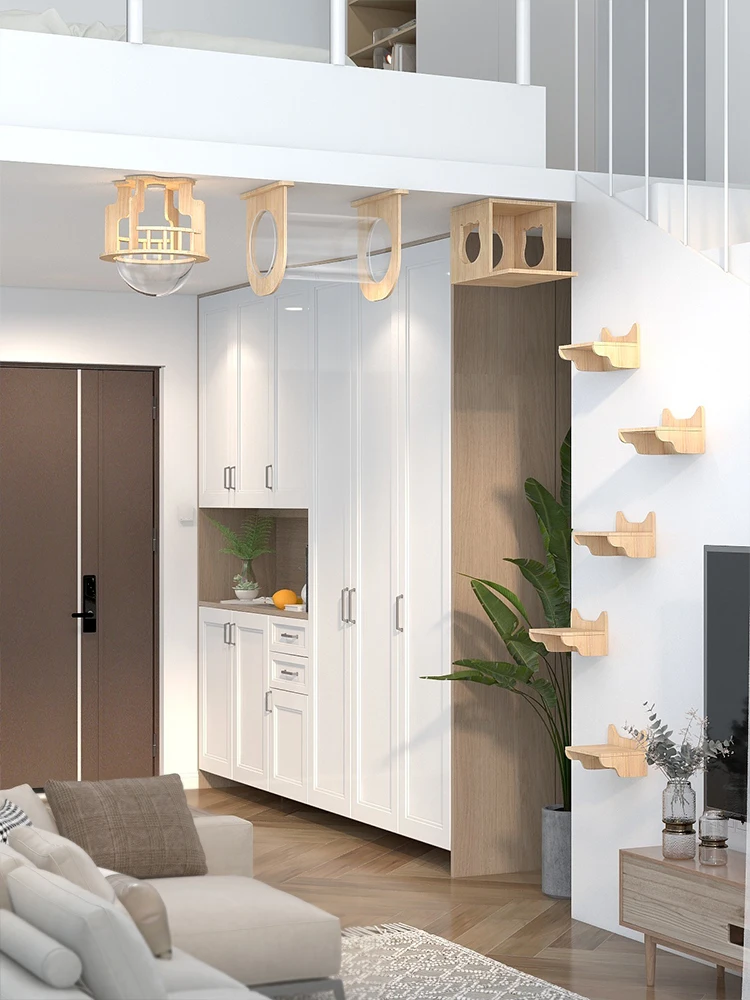 Cat-Ceiling-Climbing-Frame-and-Wall-Mounted-Space-Capsule-Aerial ...