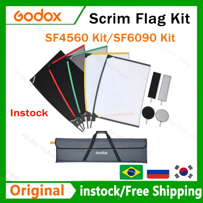 Godox-Scrim-flag-refector-Kit-Portable-Frame-Diffusion-Set-18x24-24x36cm-with-bag-SF4560kit ...