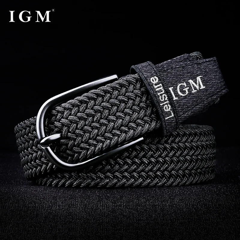 IGM-Adjustable-Personalized-Woven-Elastic-Belt-Men-s-Canvas-Belt ...