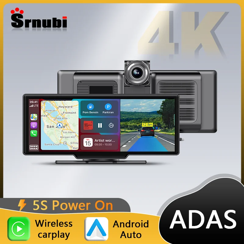 Dash-Cam-ADAS-Carplay-sem-fio-e-Android-Auto-DVR-do-carro-C-mera ...