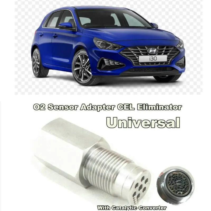 O2 sensor adapter cel eliminator with catalytic converter For hyundai ...