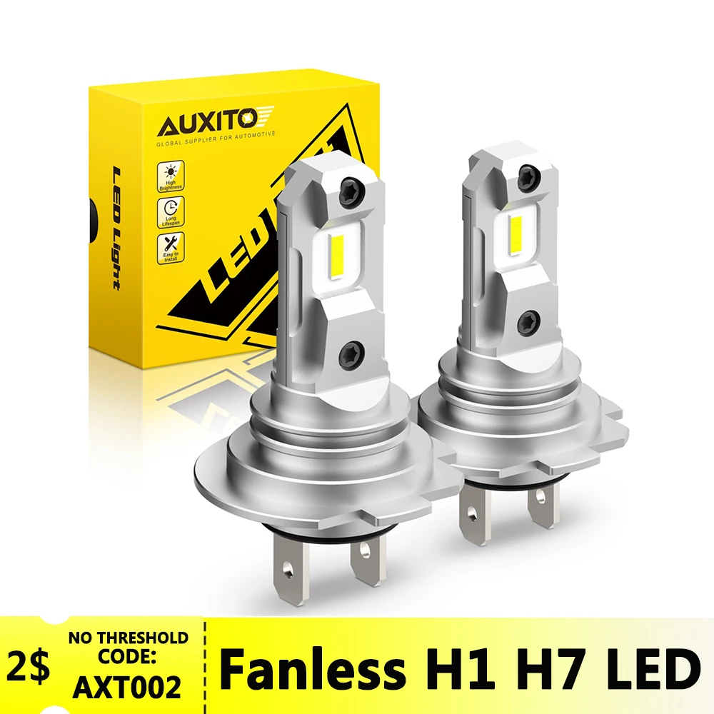 2Pcs-H7-LED-Head-Lights-No-Fan-H1-LED-Headlight-For-Mercedes-W211-VW ...