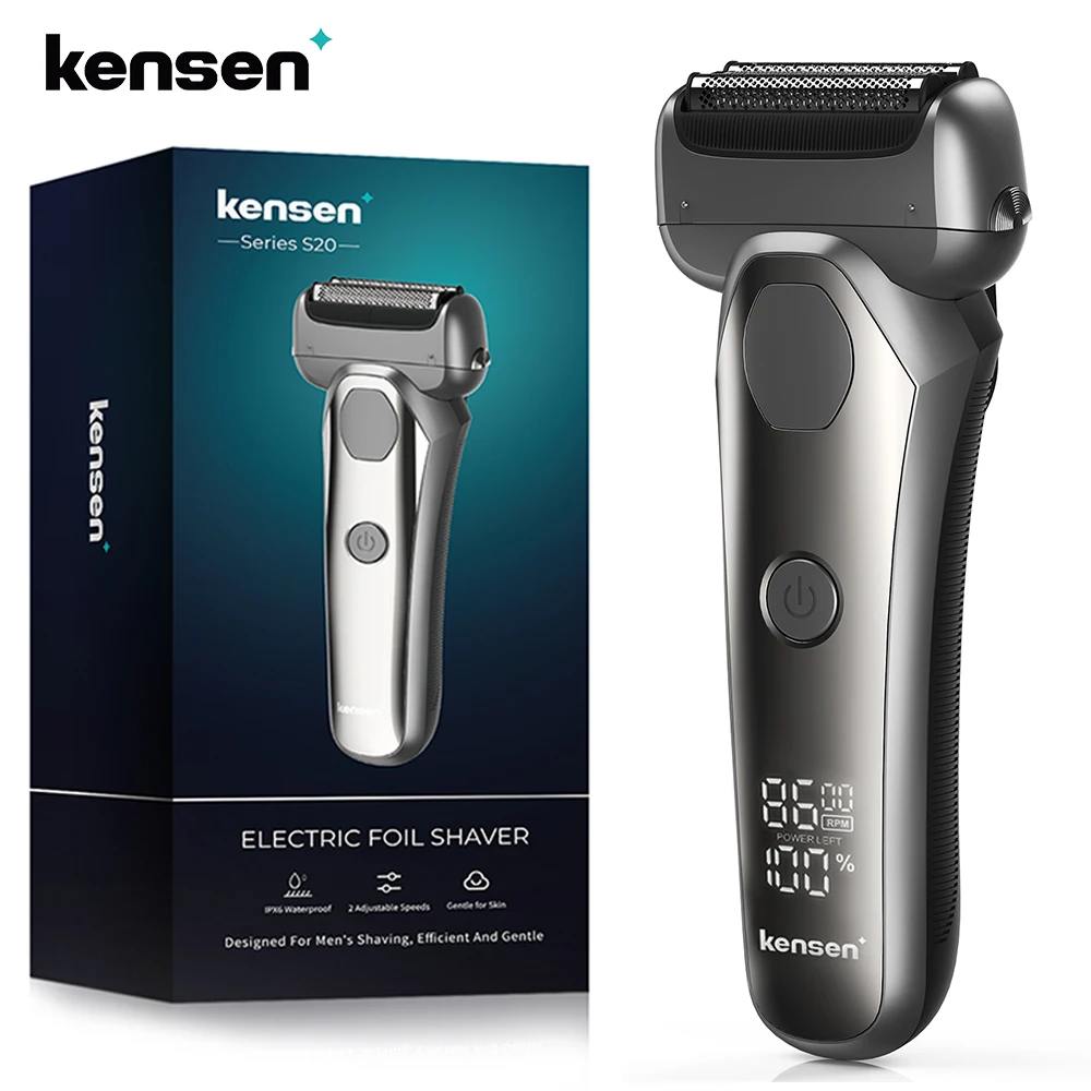 Kensen-Electric-Shaver-for-Men-3D-Floating-Blade-Washable-Type-C-USB ...