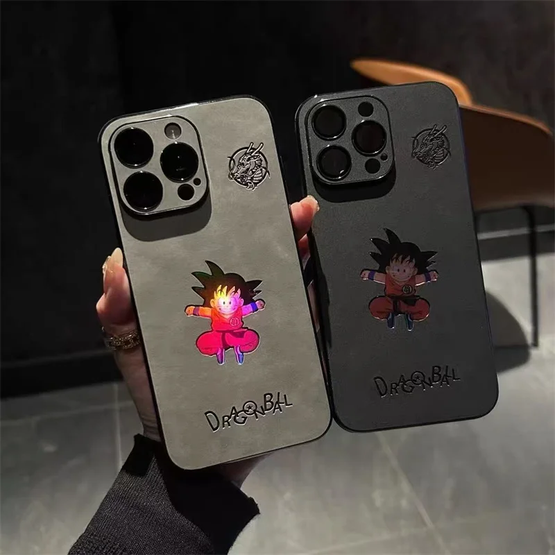 Cute Anime Dragon Ball Laser Phone Case for iPhone 11 12 13 14 15 16 ...