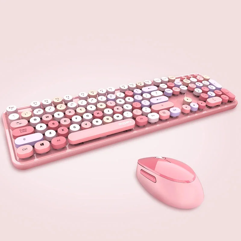 Pink Ergonomic Keyboard