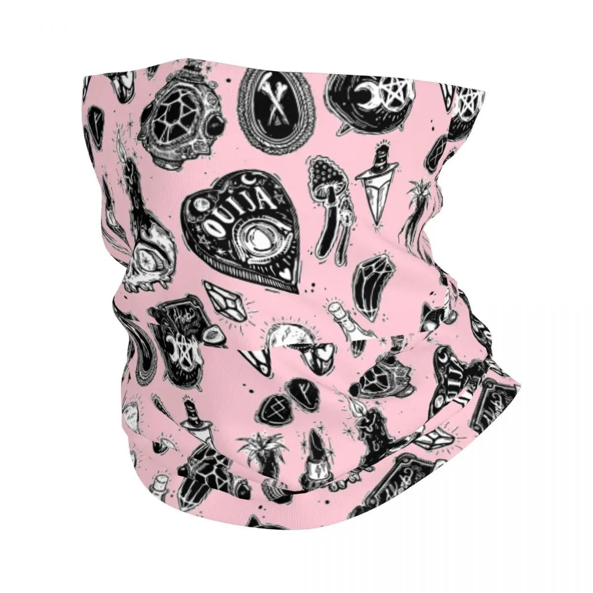 Witchy bandana pescoço gaiter impresso tarô ocultismo bruxa boho ...