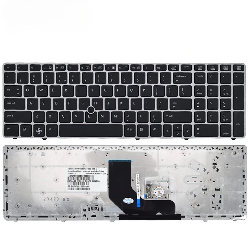 Teclado-port-til-para-HP-Elitebook-8560P-8570P-Probook-6560B-6570B ...