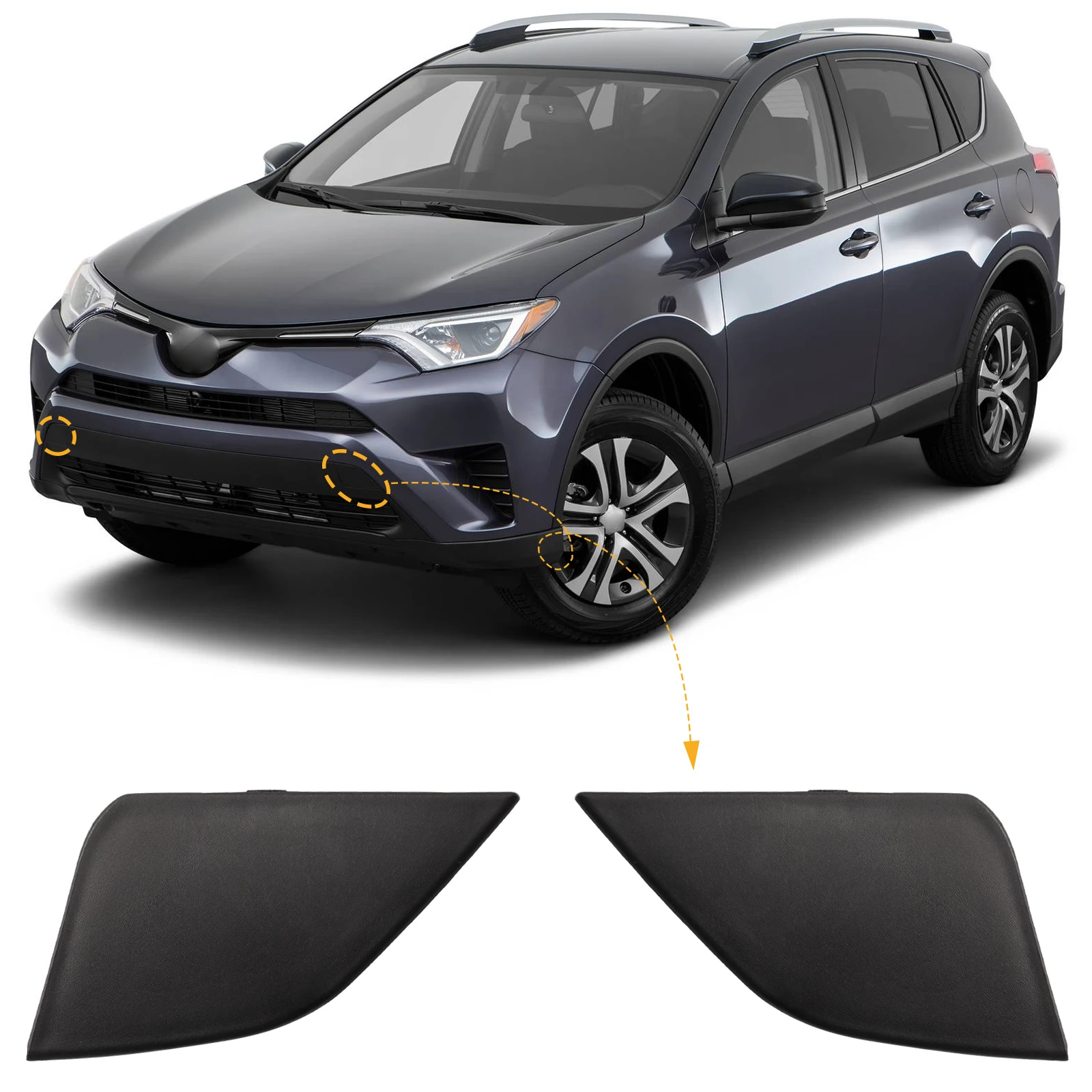 Tapa-de-gancho-de-remolque-de-parachoques-delantero-cubierta-de-ojo-de ...