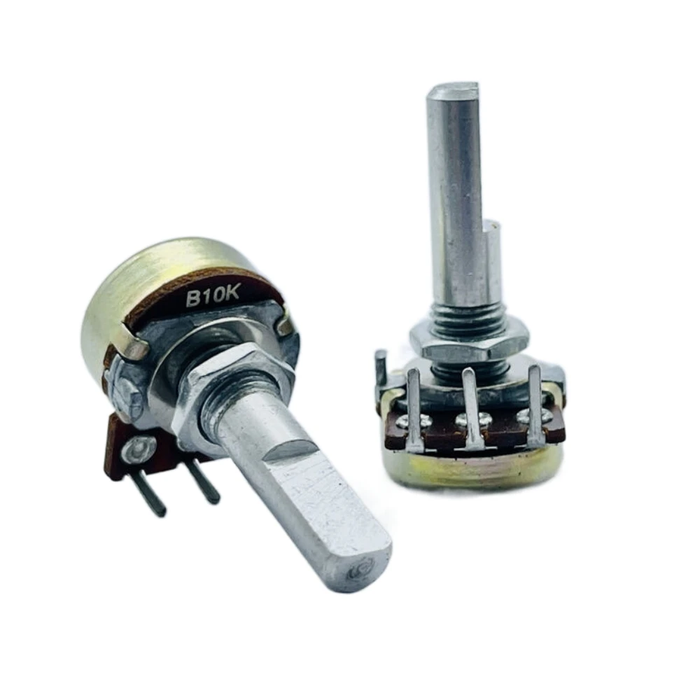 1pcs Rotary Coding Switch Rv16af 30 Potentiometer B10k Shaft Length 25mm D Shaft Rotary Coding 6183