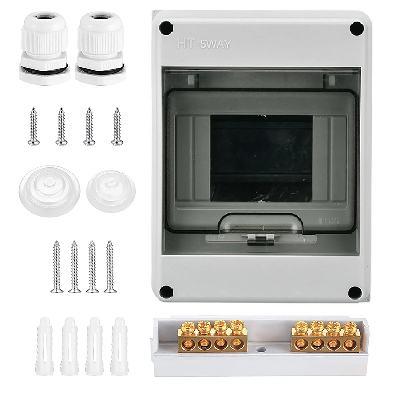 Outdoor-Waterproof-Distribution-Box-ABS-Mounted-1Row-5-Modules-IP65 ...